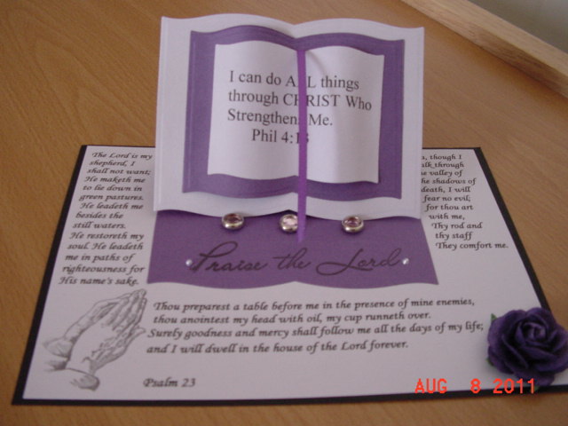 Nita's World Handmade: Bible Card