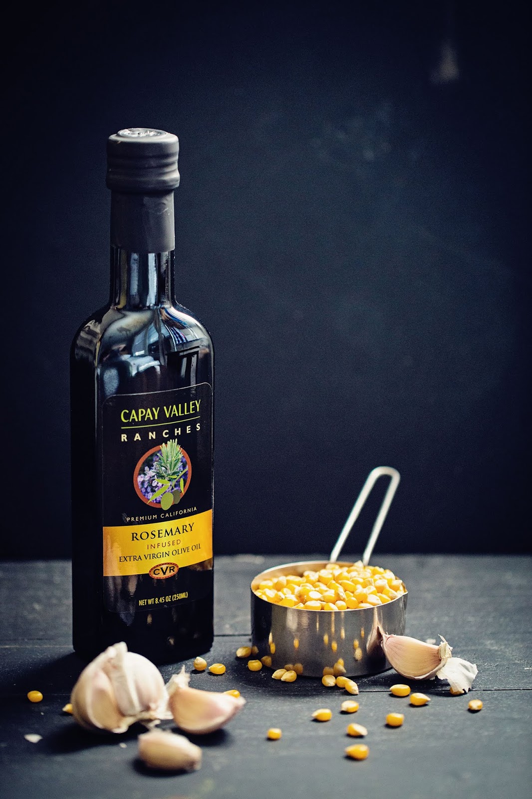 Rosemary Olive Oil Popcorn with Garlic, Parmesan & Smoked Paprika