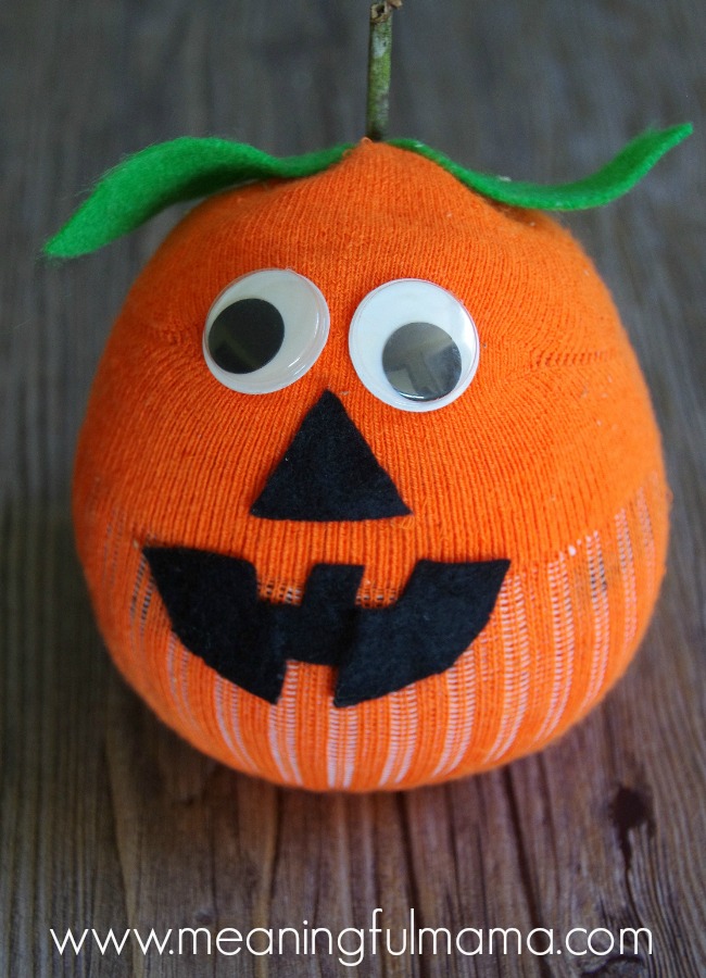 Sock Pumpkins | Munchkins and Mayhem