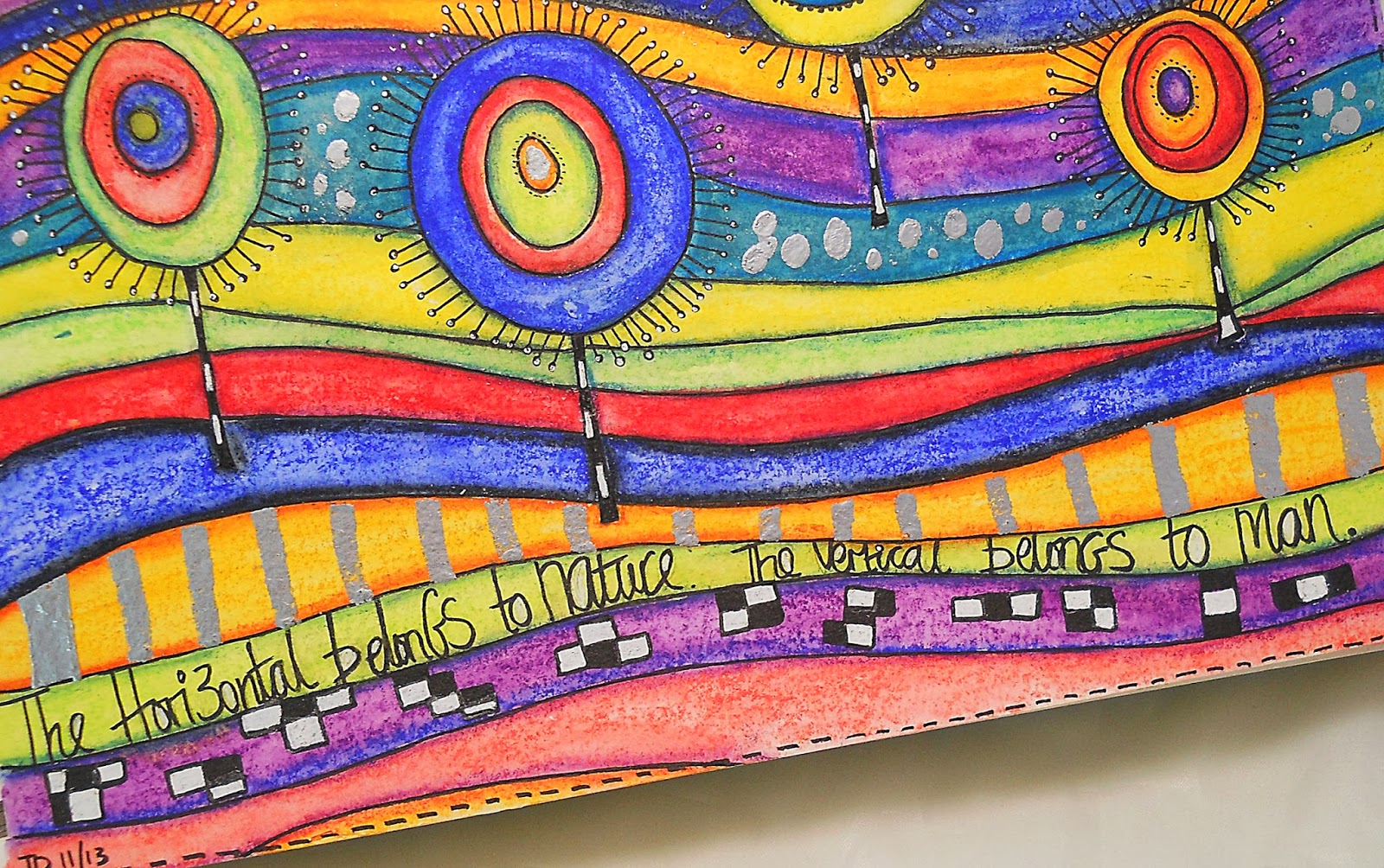 a sprinkle of imagination: A tribute to Hundertwasser.