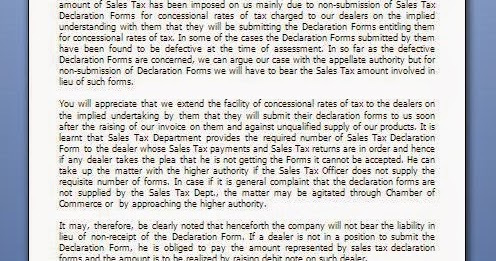 Office Circular Format for Customers