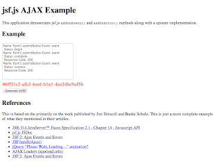 JSF 2.x Tip of the Day: jsf.js AJAX onEvent() and onError() Examples