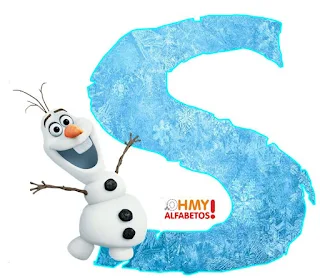 Alfabeto de Olaf de Frozen Sonriendo. - Oh my Alfabetos!