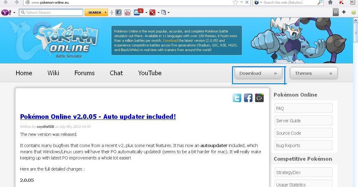 Pokémon Game: Pokémon Online Simulator