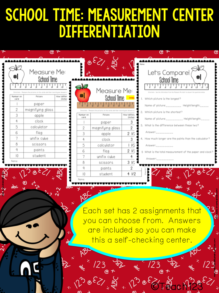 Back to School: Measurement Center | Teach123
