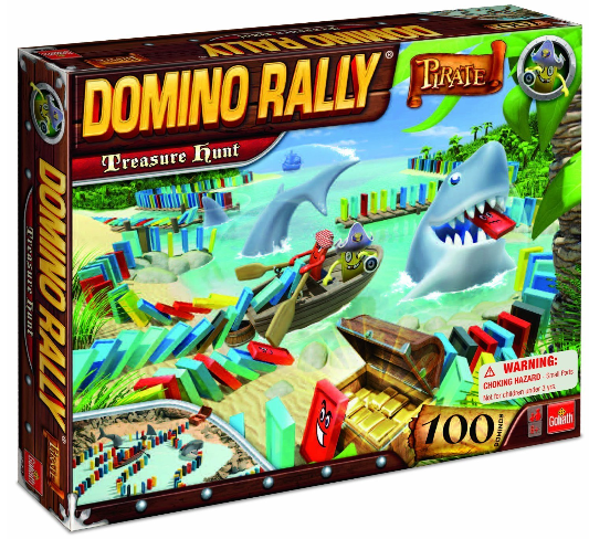The Playful Otter: Domino Rally Treasure Hunt