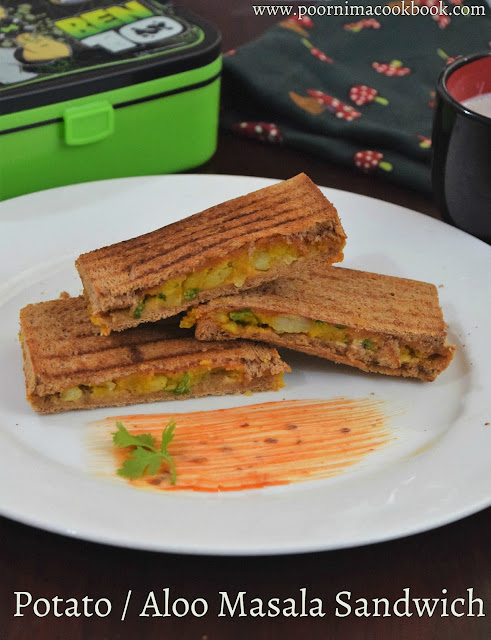 Poornima's Cook Book: Aloo Masala Sandwich / Potato Sandwich