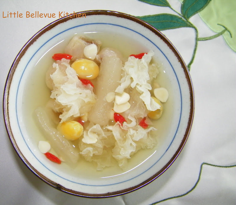 Little Bellevue Kitchen: Snow Fungus Winter Melon Dessert (雪耳冬瓜糖水)