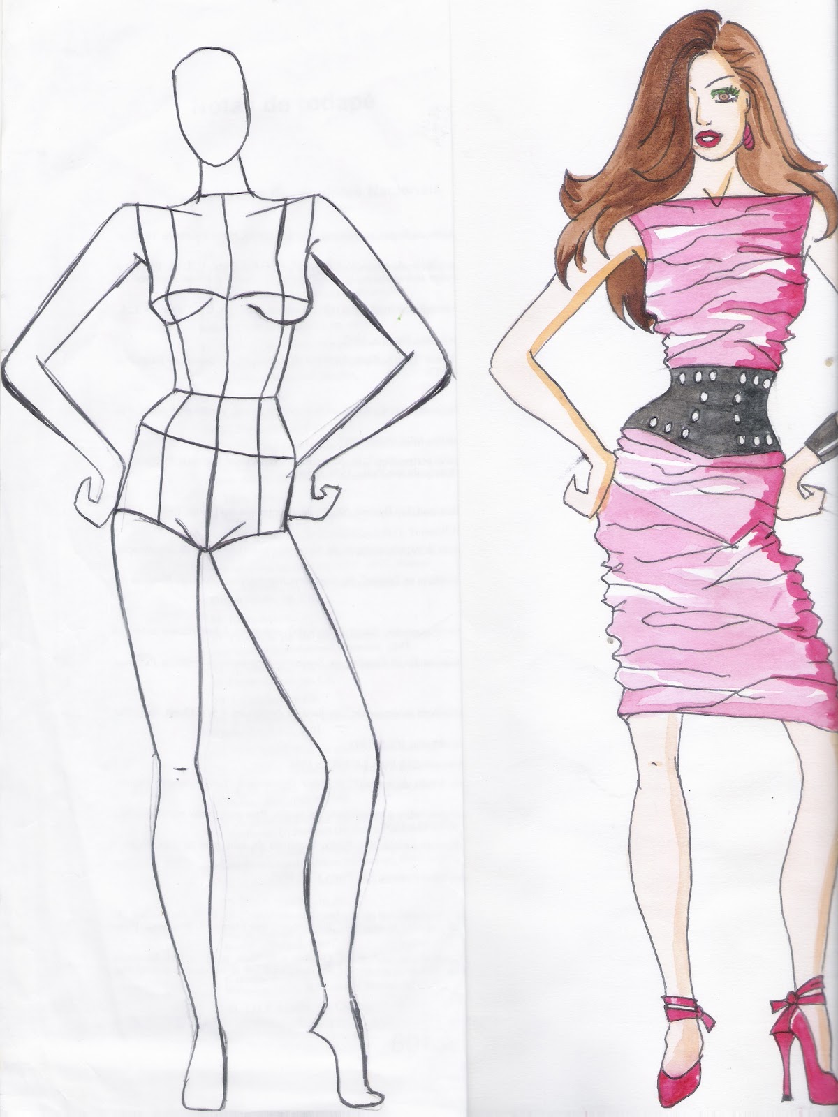 Como Desenhar Croquis De Moda Molde Toda Atual