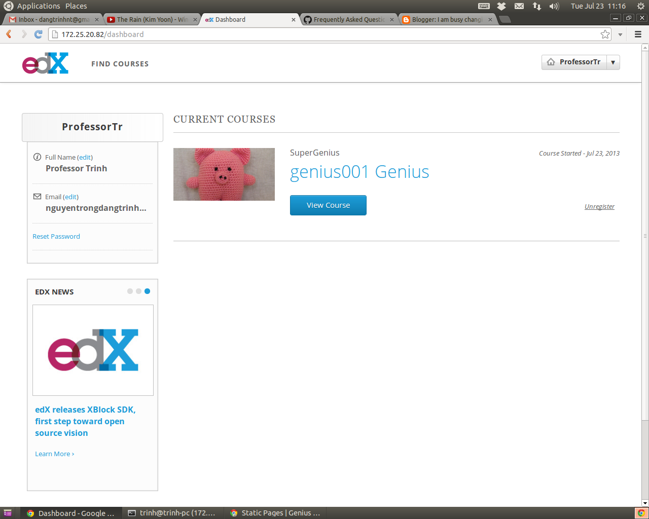 edX-platform - Using the LMS and CMS - July 23, 2013