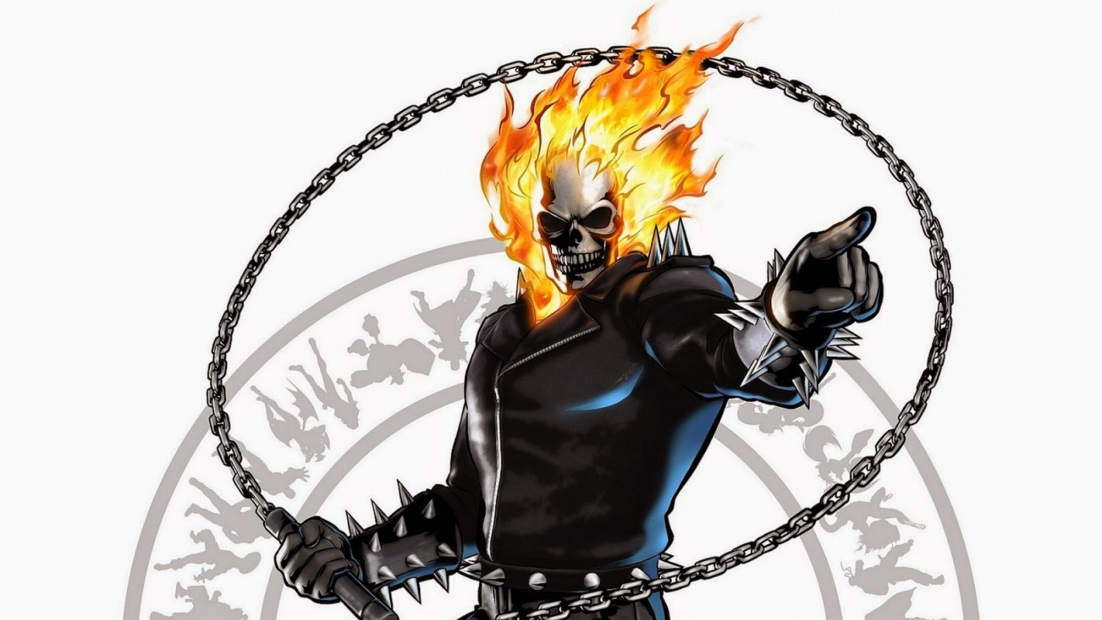 comic cartoons: Ghost Rider(Johnny Blaze)