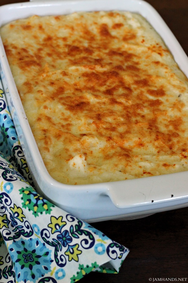 Jam Hands: Cheesy Mashed Potato Bake