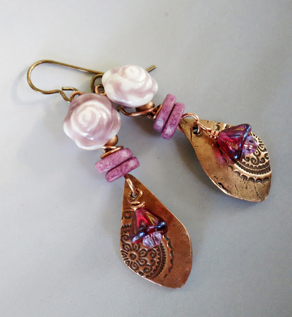 Earrings Everyday: German Rose Earrings
