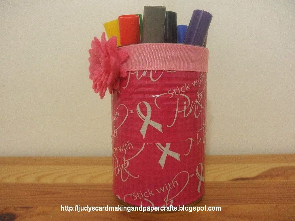 Judy's Handmade Creations: Breast Cancer Awareness Craft Project Idea 2014