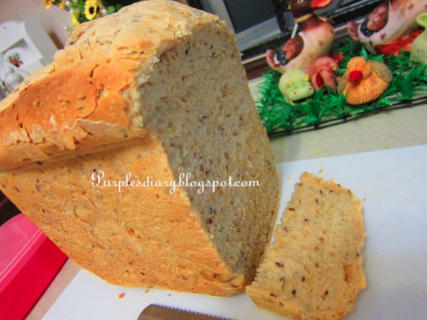 Purple's Diary: DIY - Mix Grain Bread with Noxxa BreadMaker