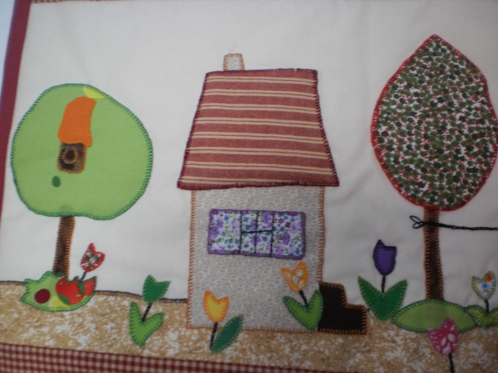 El rincón de mis labores: Mi primer cuadro de patchwork