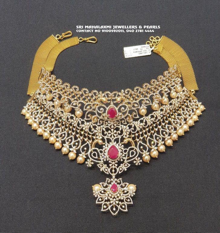 Heavy Diamond Sets by Sri Mahalaxmi jewellers - Jewellery Designs