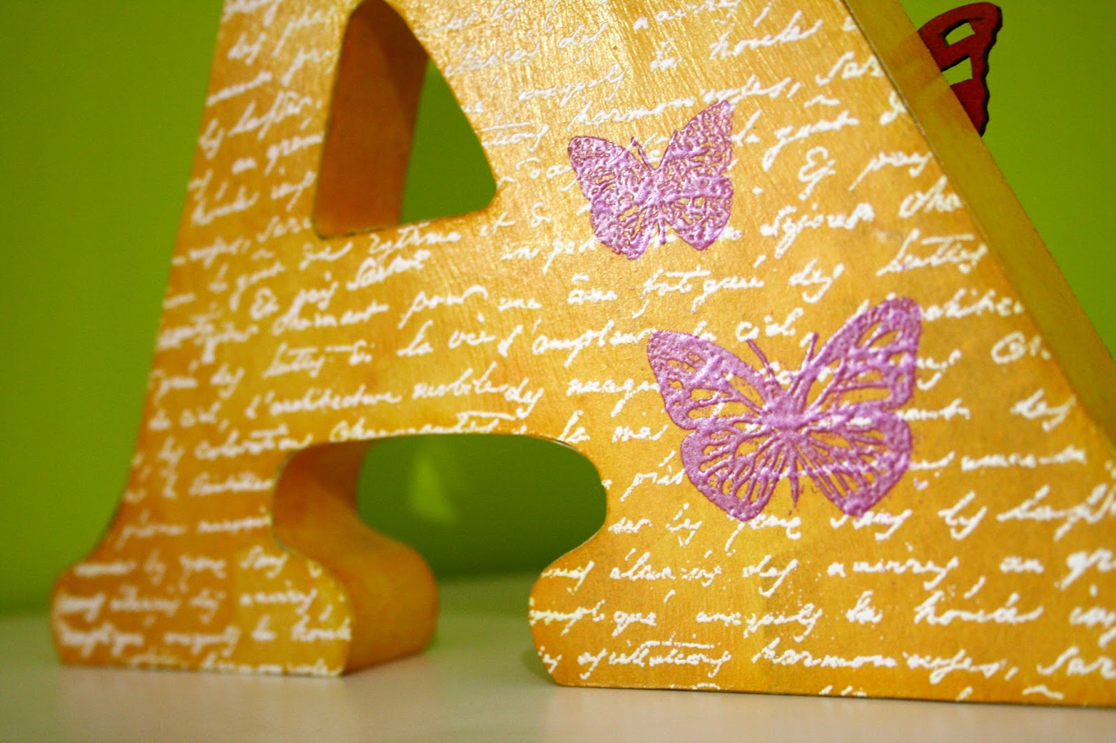 CocinaArt: Vídeo tutorial de letras decoradas con papel de scrapbooking