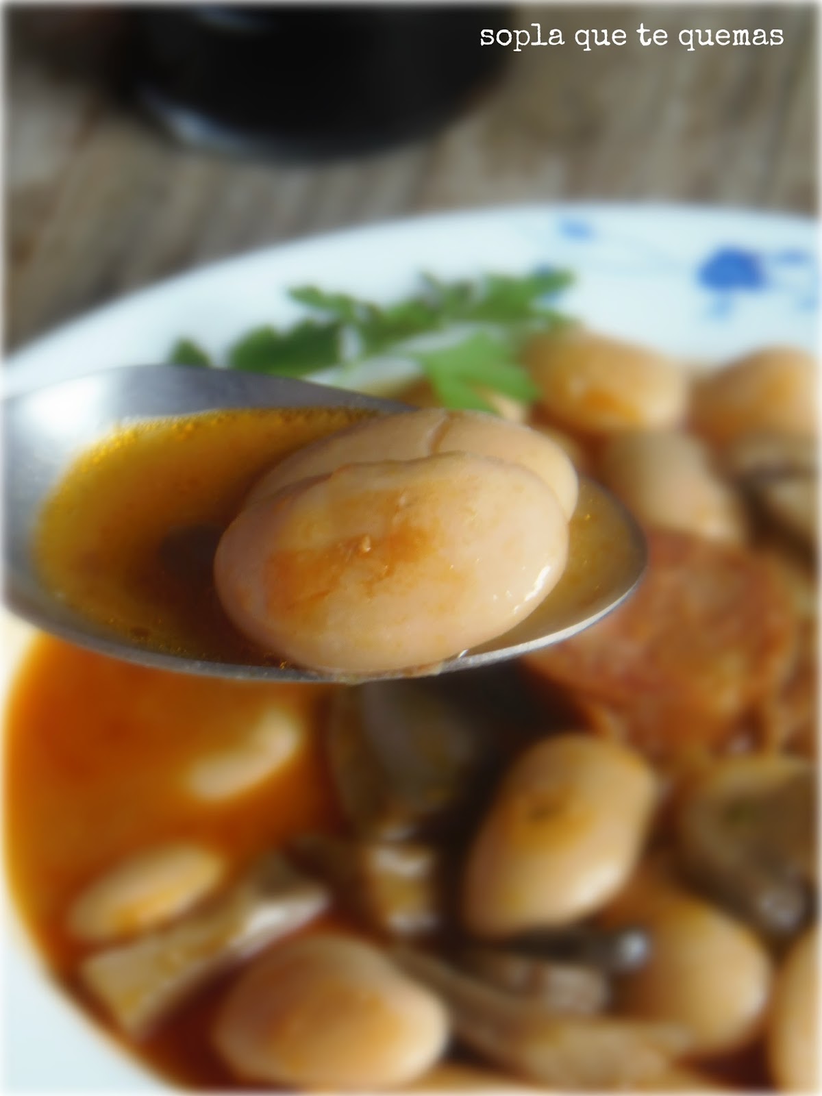 sopla que te quemas: Habones de Sanabria con setas