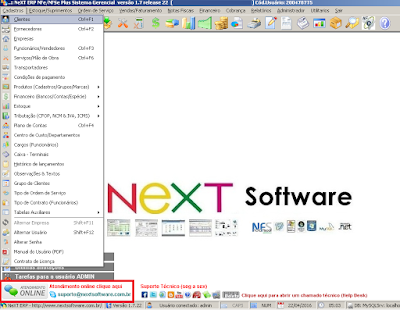 NeXT Software - Sistemas ERP e Nota Fiscal Eletrônica (NF-e / NFS-e / NFC-e / SAT Fiscal CF-e ...