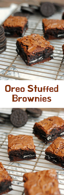 Oreo Stuffed Brownies | delish kitchen