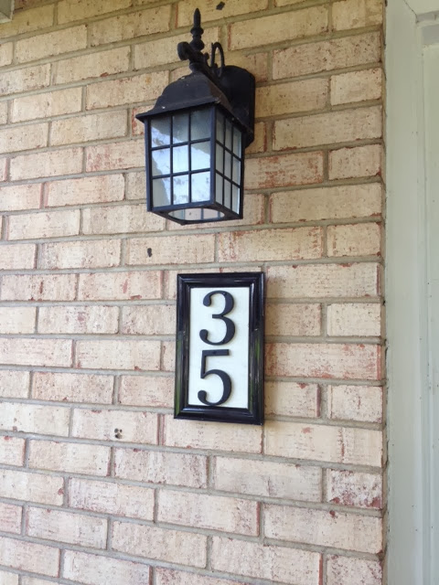Two It Yourself: DIY House Number Sign (And how to drill into brick)