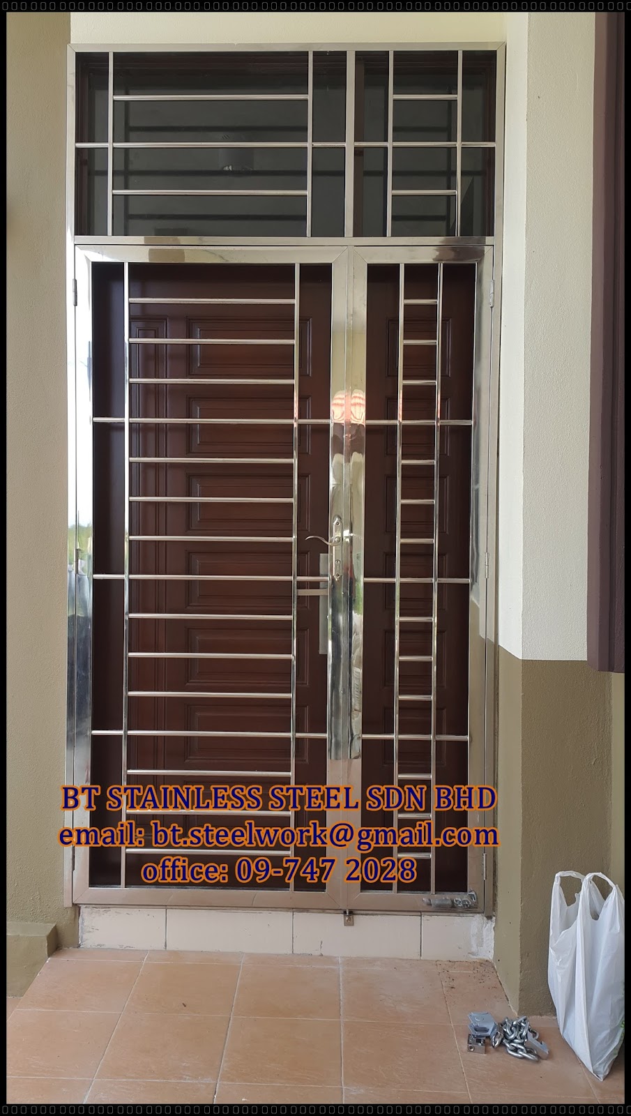 BT STAINLESS STEEL SDN BHD: BT STEEL WORK: CONTOH - CONTOH GRILL PINTU ...