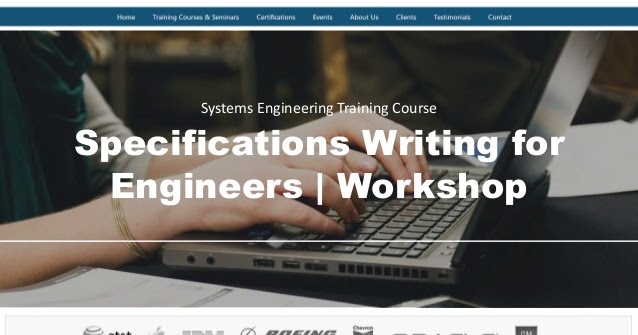 Specifications writing for engineers workshop