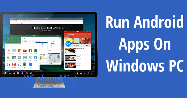 How to Install and Use Android App on Windows PC ~ MYTECHNOLOGY-FOREST