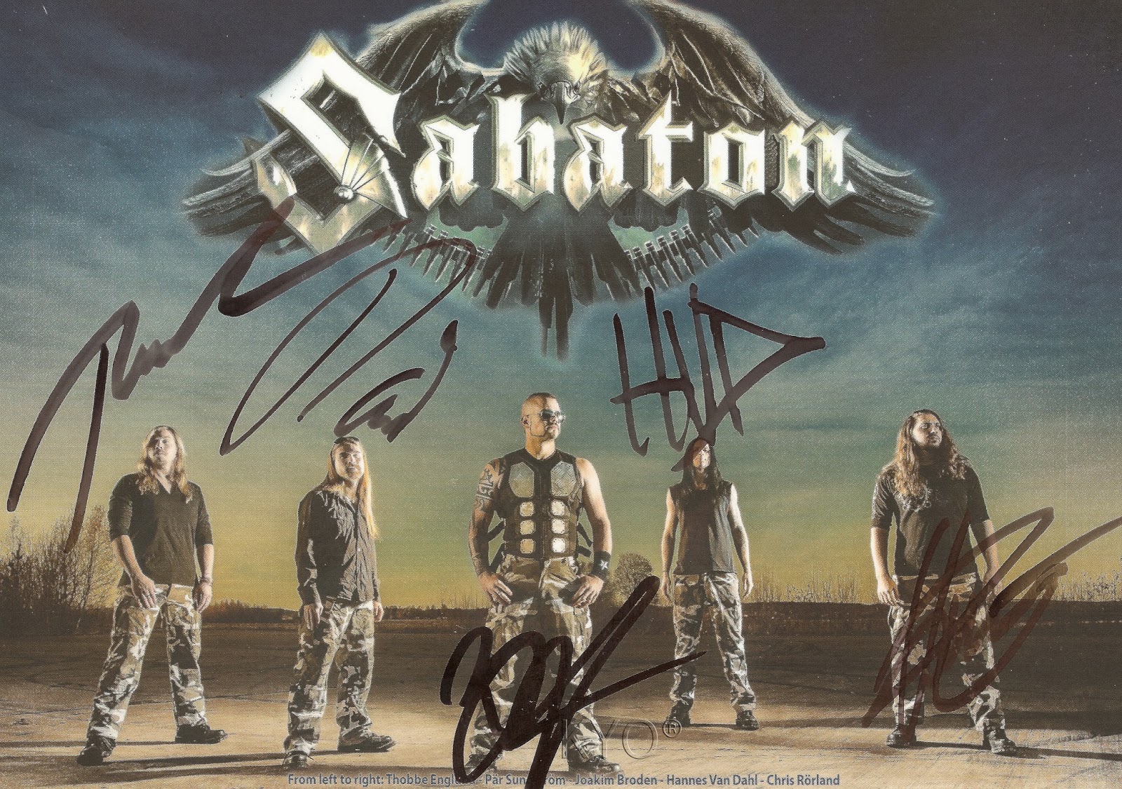 Chris Autographs: Sabaton