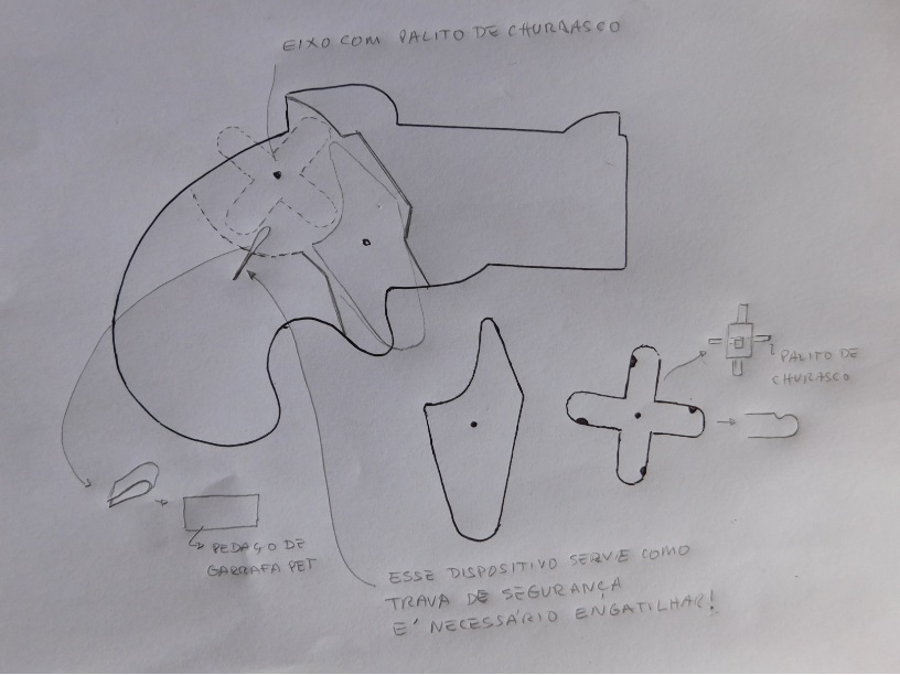 ArteFaz: Rubberband Gun Typ "Derringer" Free Plans