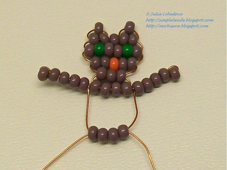 Beading for the very beginners: Little cat in the parallel weaving ...
