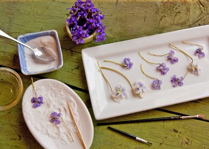 Decorating Pastries with Fresh and Candied Violets-A Beautiful, Natural ...