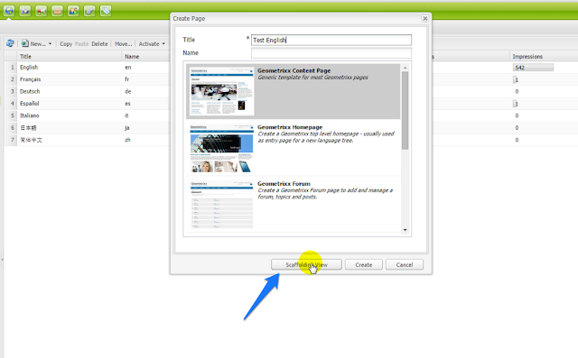 Experiencing Adobe Experience Manager Aem Cq Aem 6 Sp 2 Classic Ui Create Page And Open In