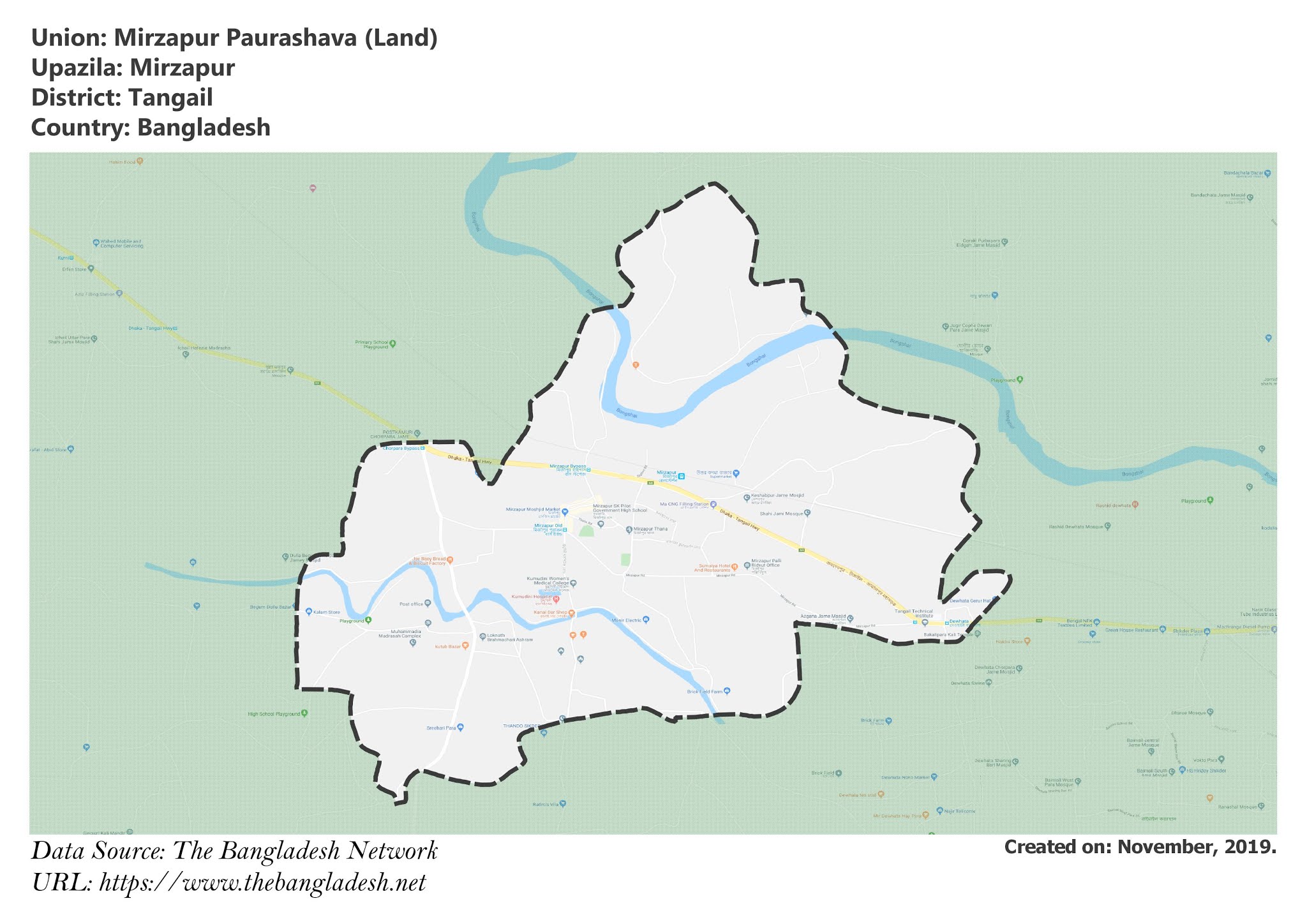 Mirzapur Paurashava, Tangail