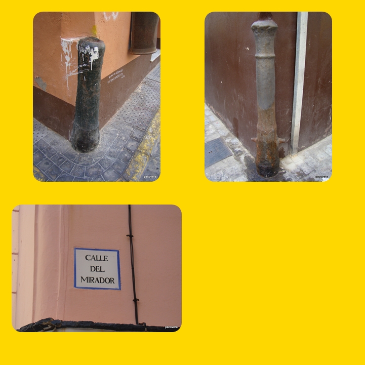 CH´USAY: GUARDACANTONES de CADIZ: cañones y esquinales.(I)