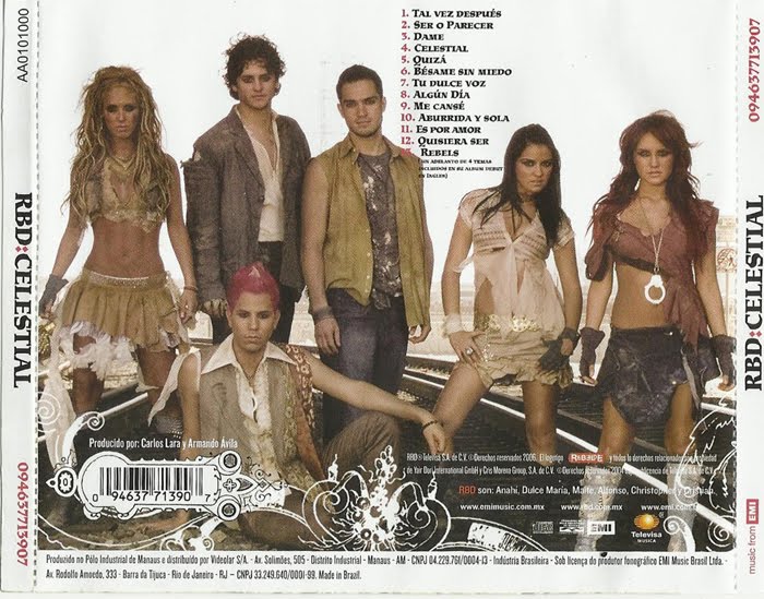 Encarte: RBD - Celestial - Encartes Pop