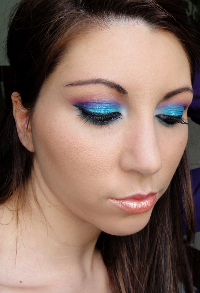 Sabrina M. Make Up Artist: Tutorial:Sunset Sea Make Up