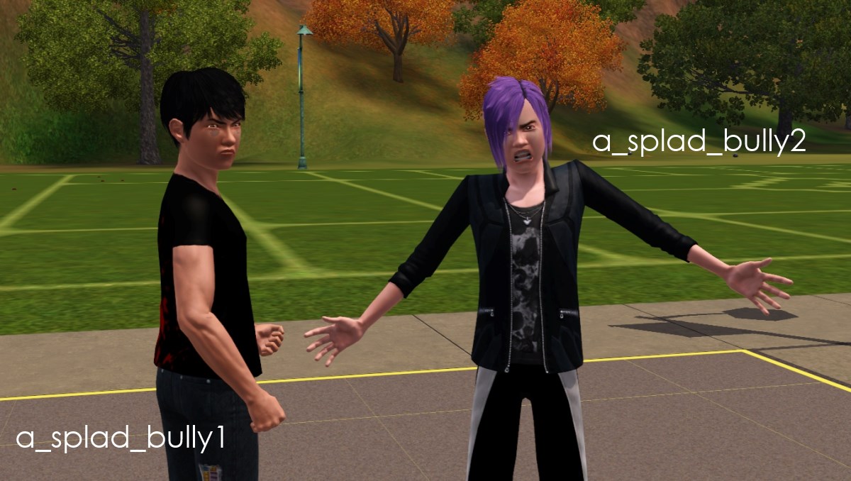 My Sims 3 Blog: Bully -- 9 fighting poses by spladoum