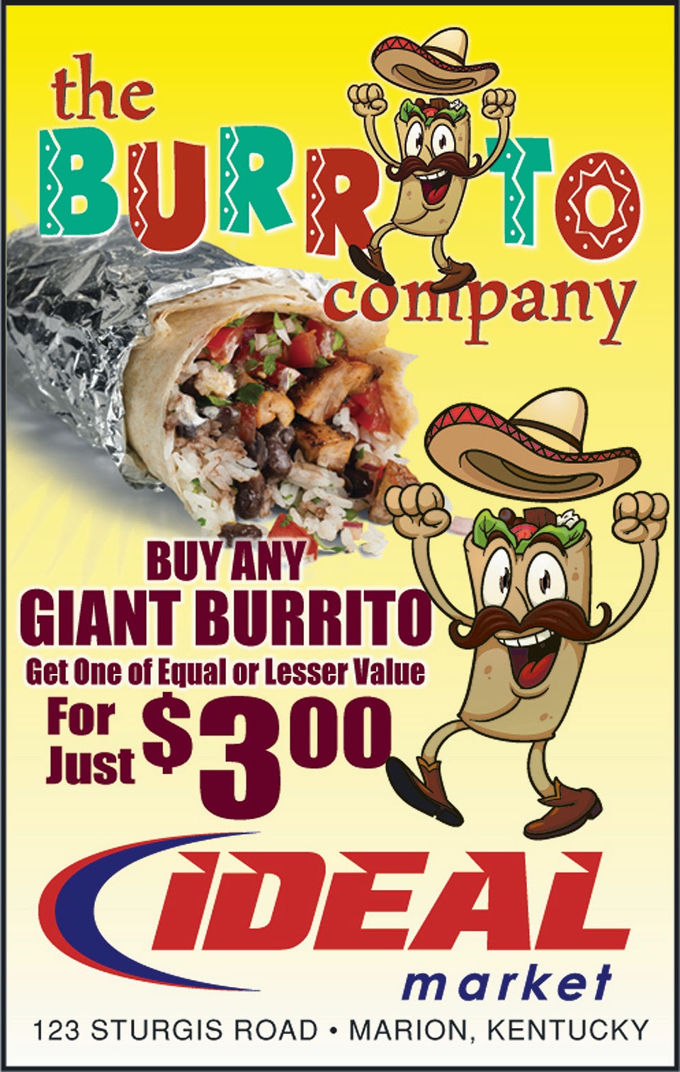 The Press Online: Burrito Sale at Ideal in Marion