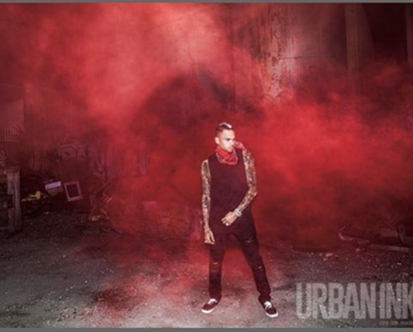 Chris Brown sexy on the cover of Urban Ink magazine