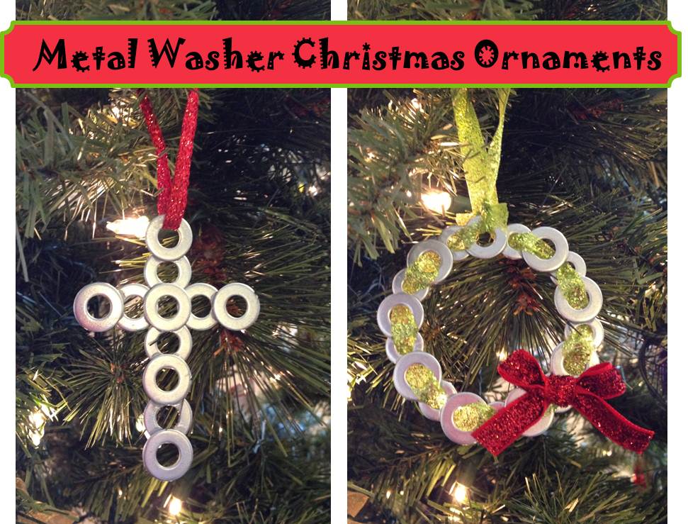 Inspired Whims: Metal Washer Christmas Ornaments