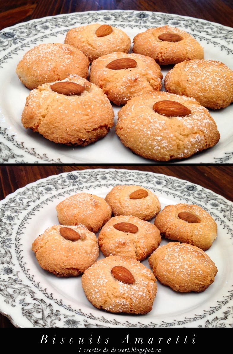 1 recette de dessert: Amaretti (biscuits aux amandes)