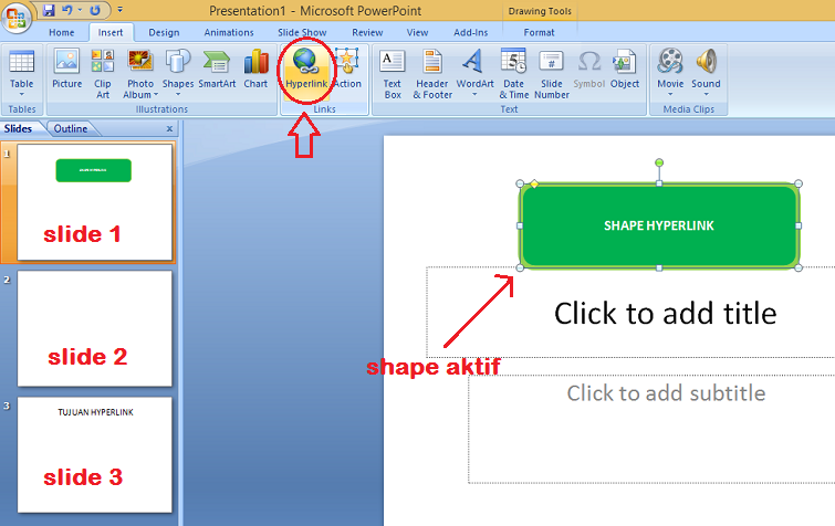 Cara Membuat Hyperlink di PowerPoint (PPT) 2007 dengan Mudah ...