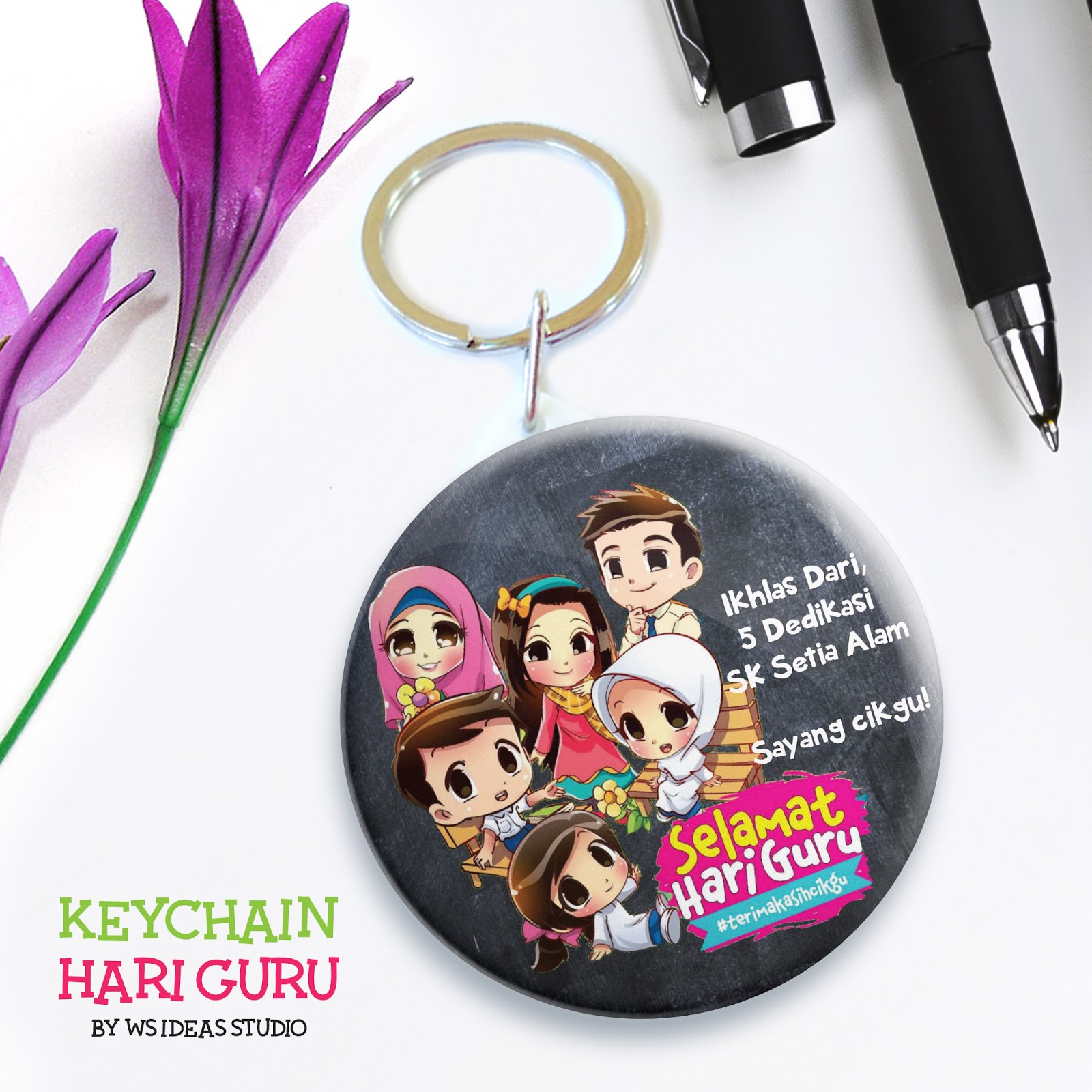 Wedding Stuff Malaysia: Keychain Hari Guru 2019