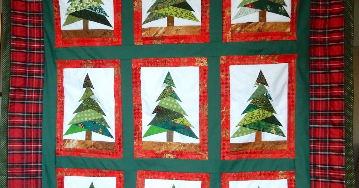 JoZart: Christmas Tree Quilt Finish, Patchwork Christmas Wreath ...