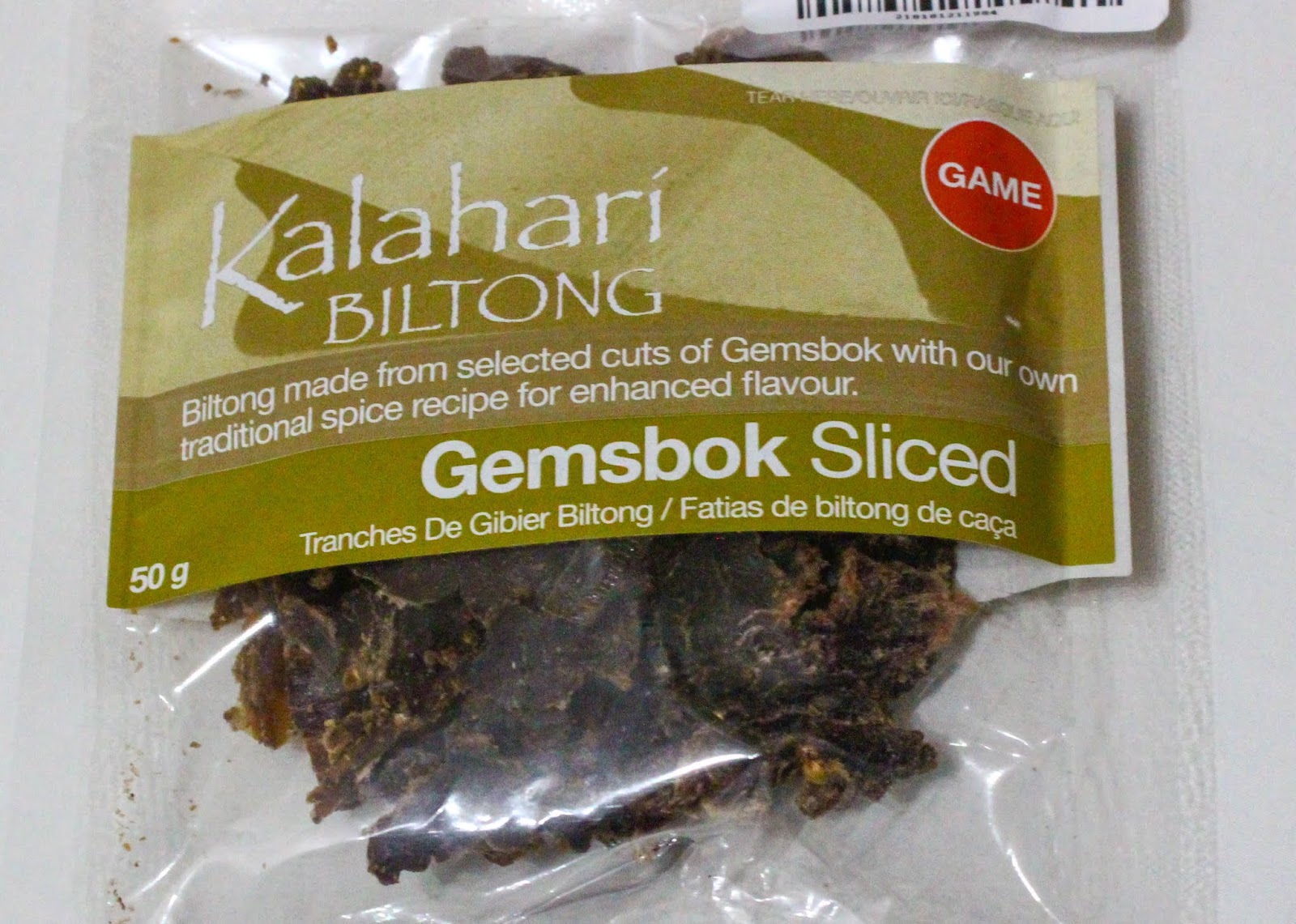 Cannundrums: Gemsbok Meat: Wellington and Biltong