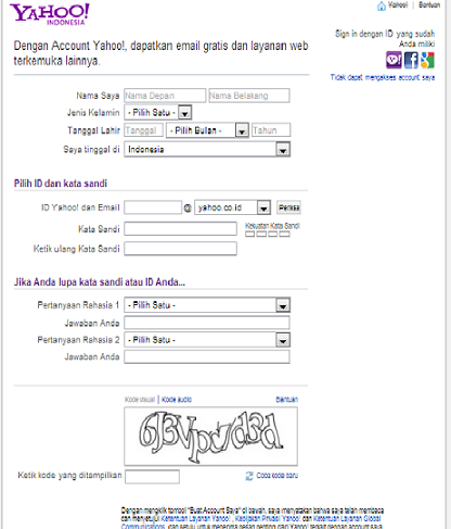 Cara Lengkap Mudah Membuat Akun Email Di Yahoo.com | Tips Blogger dan Berita Ponsel