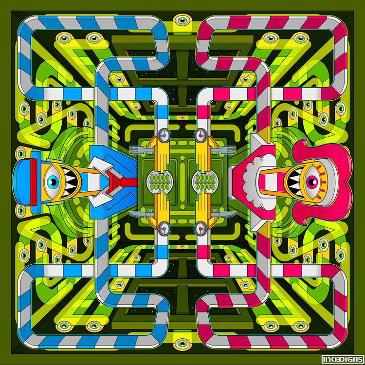 DMT-Inspired Artwork by INCEDIGRIS