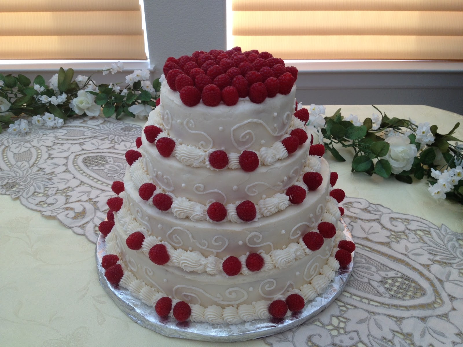 Dreaming in Buttercream: Raspberry Bliss Wedding Cake